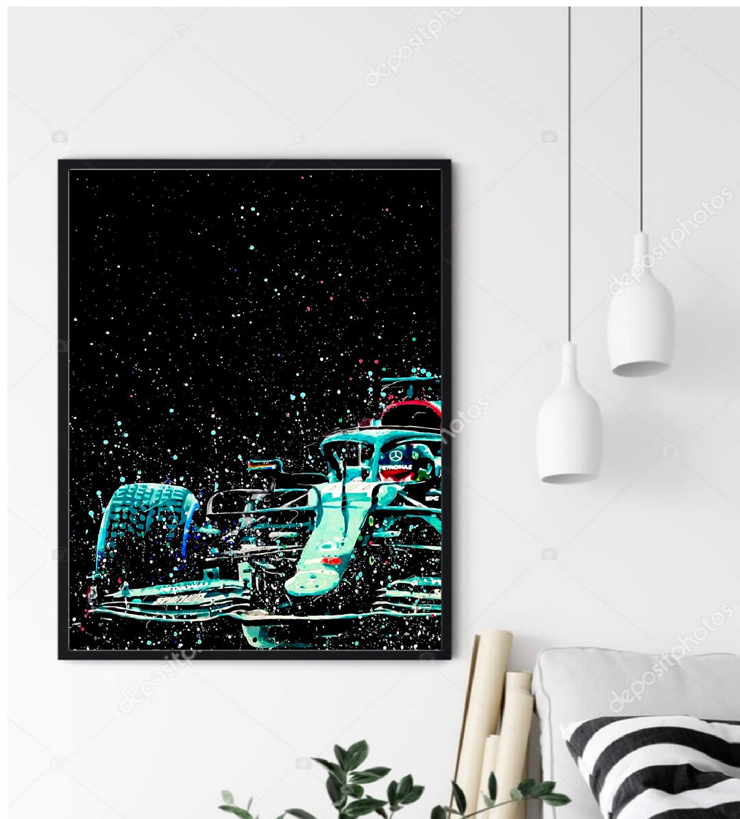 Lewis Hamilton Art - Hand Painted Art Prints - Poster - Gift - Etsy