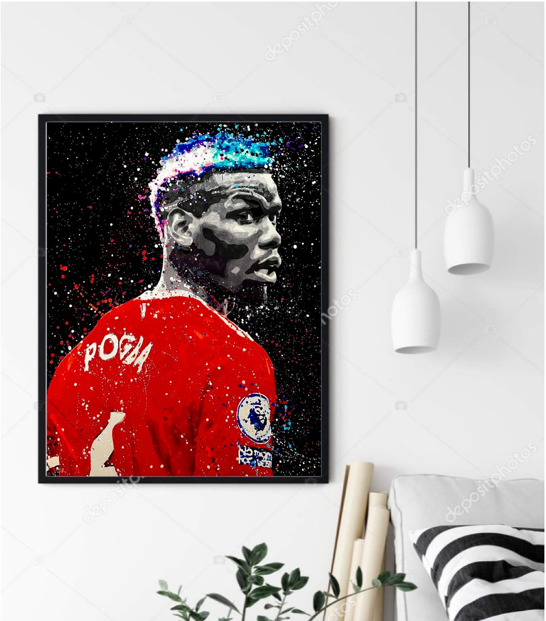 Paul Pogba Art - Hand Painted Art Prints - Poster - Gift - Etsy