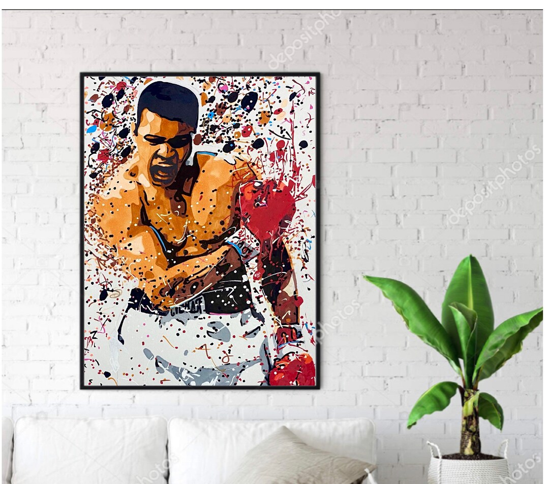 Muhammad Ali - Hand Painted Art Prints - Poster - Gift - Etsy
