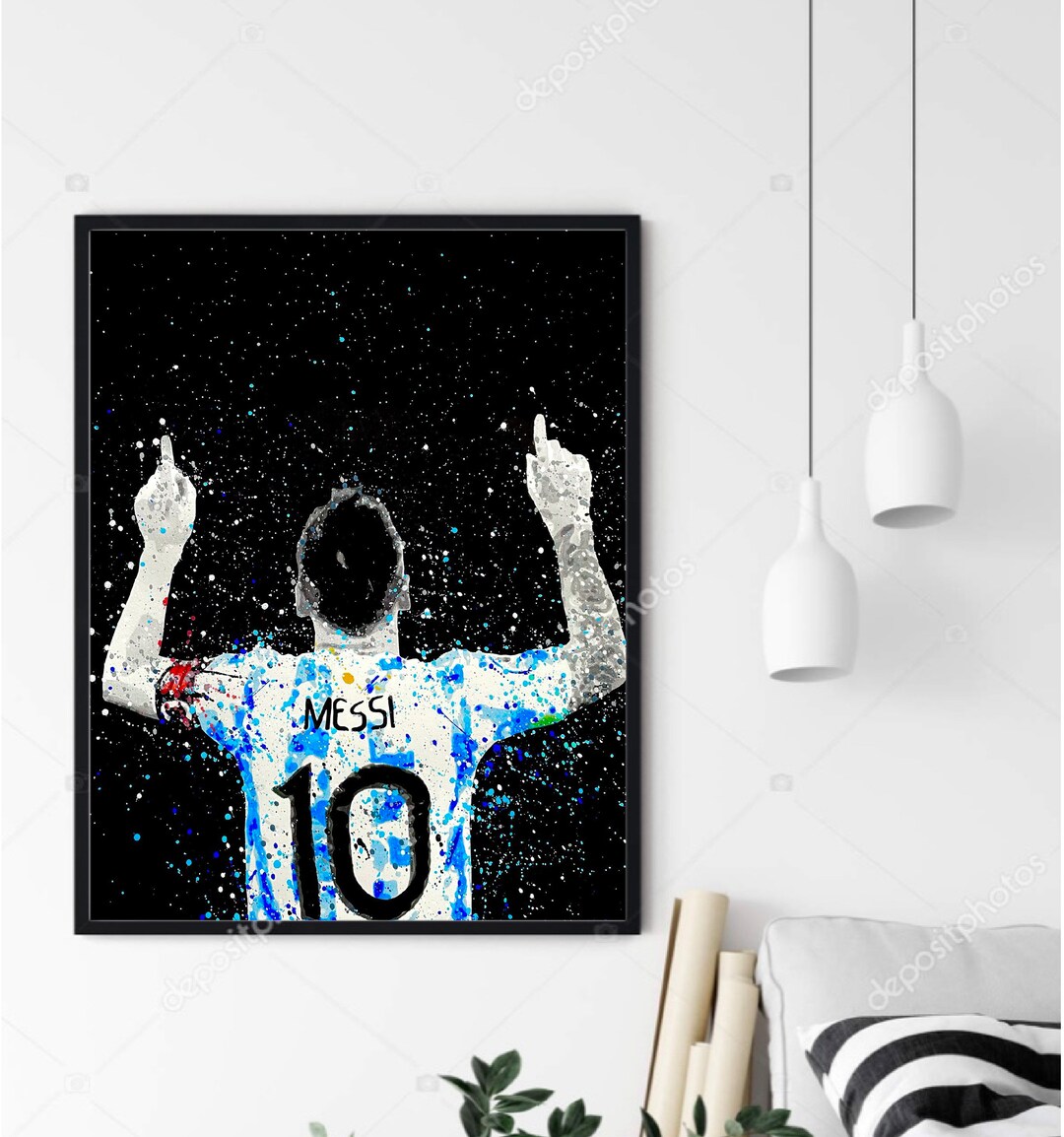 Lionel Messi Art - Hand Painted Art Prints - Poster - Gift - Etsy