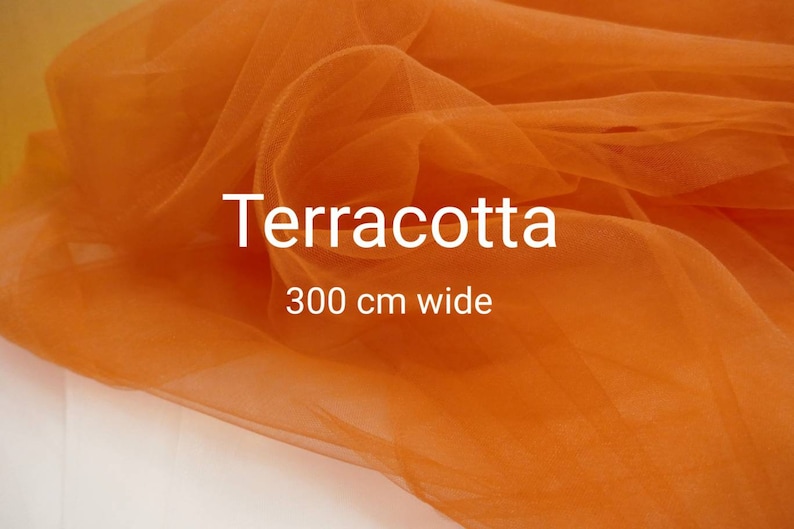 Soft Terracotta Tulle Soft Orange Tulle Carrot Tulle Tulle for Decor ...