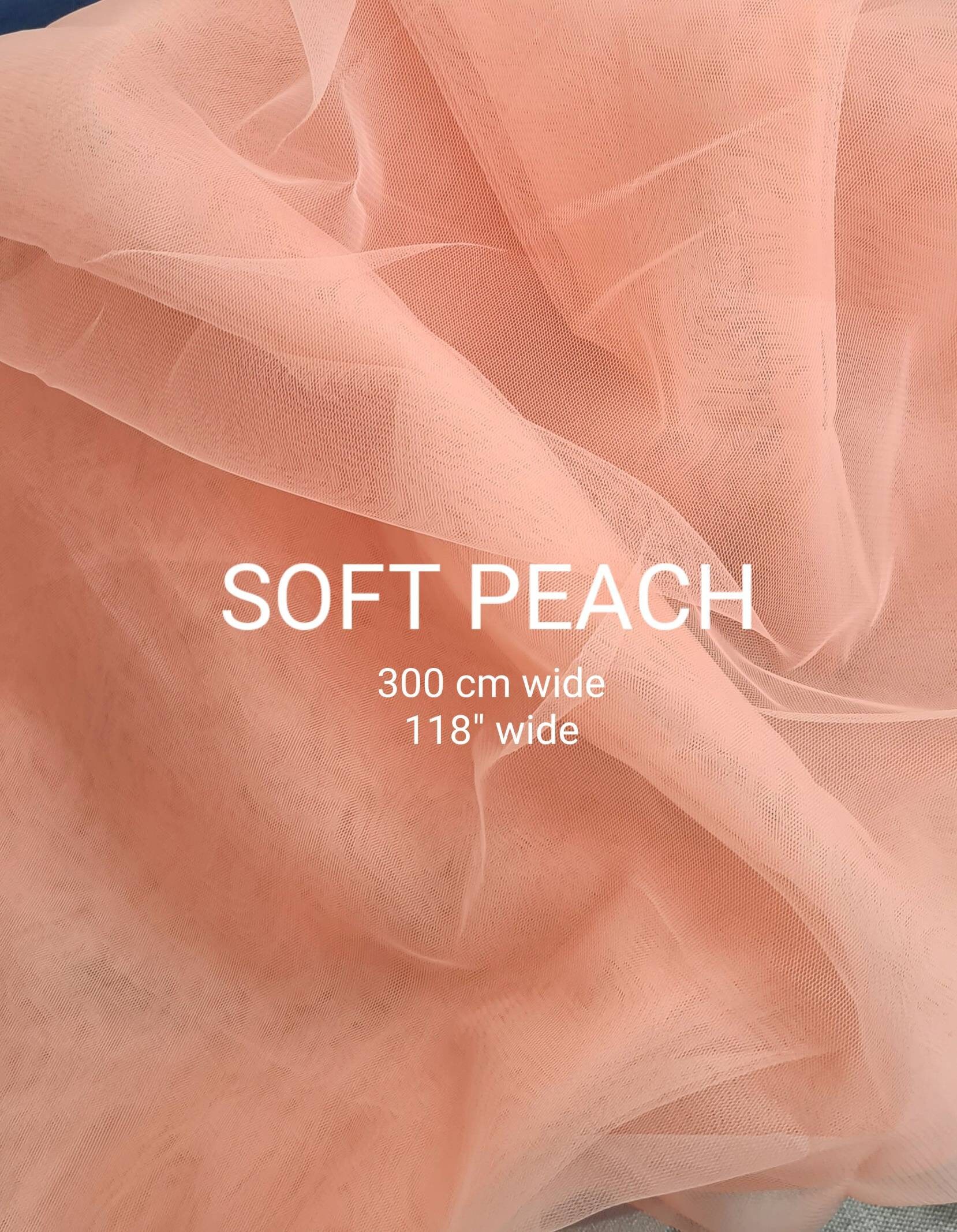 Soft Peach Tulle Tulle for Decor Illusion Tulle Salmon Tulle Soft Tulle ...