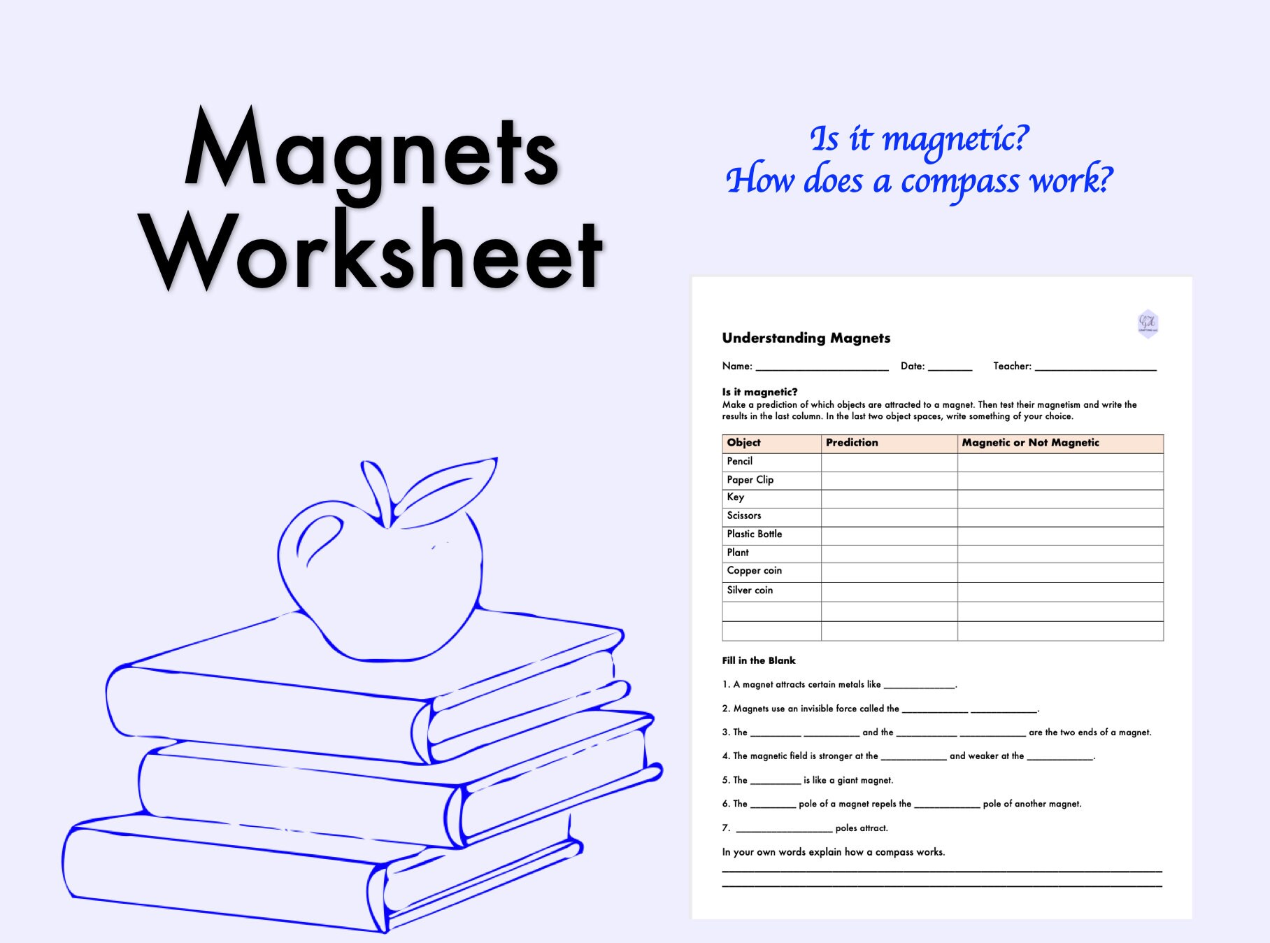 Understanding Magnets Printable Worksheet - Etsy