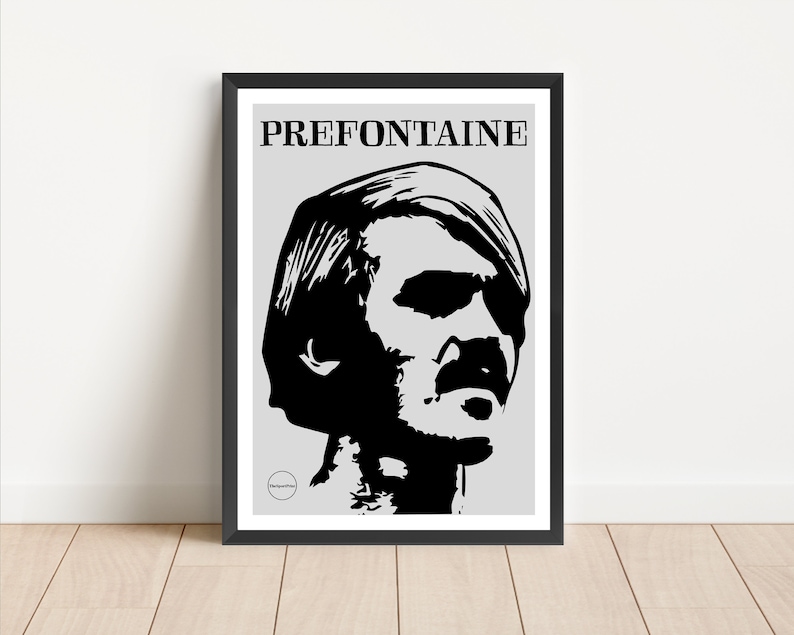 Steve Prefontaine | Silhouette Poster | Running Athletics Sport Art - Etsy