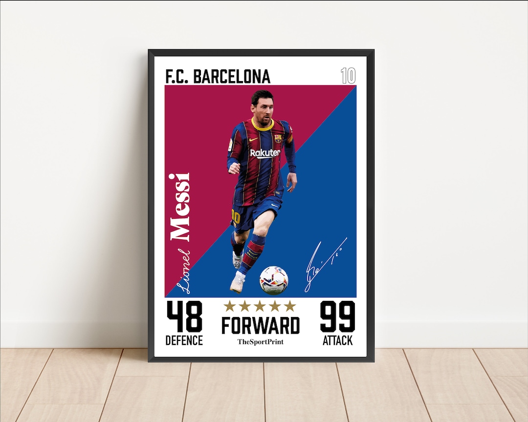 Lionel Messi Match Attack | Barcelona Football Soccer Poster | Sport ...
