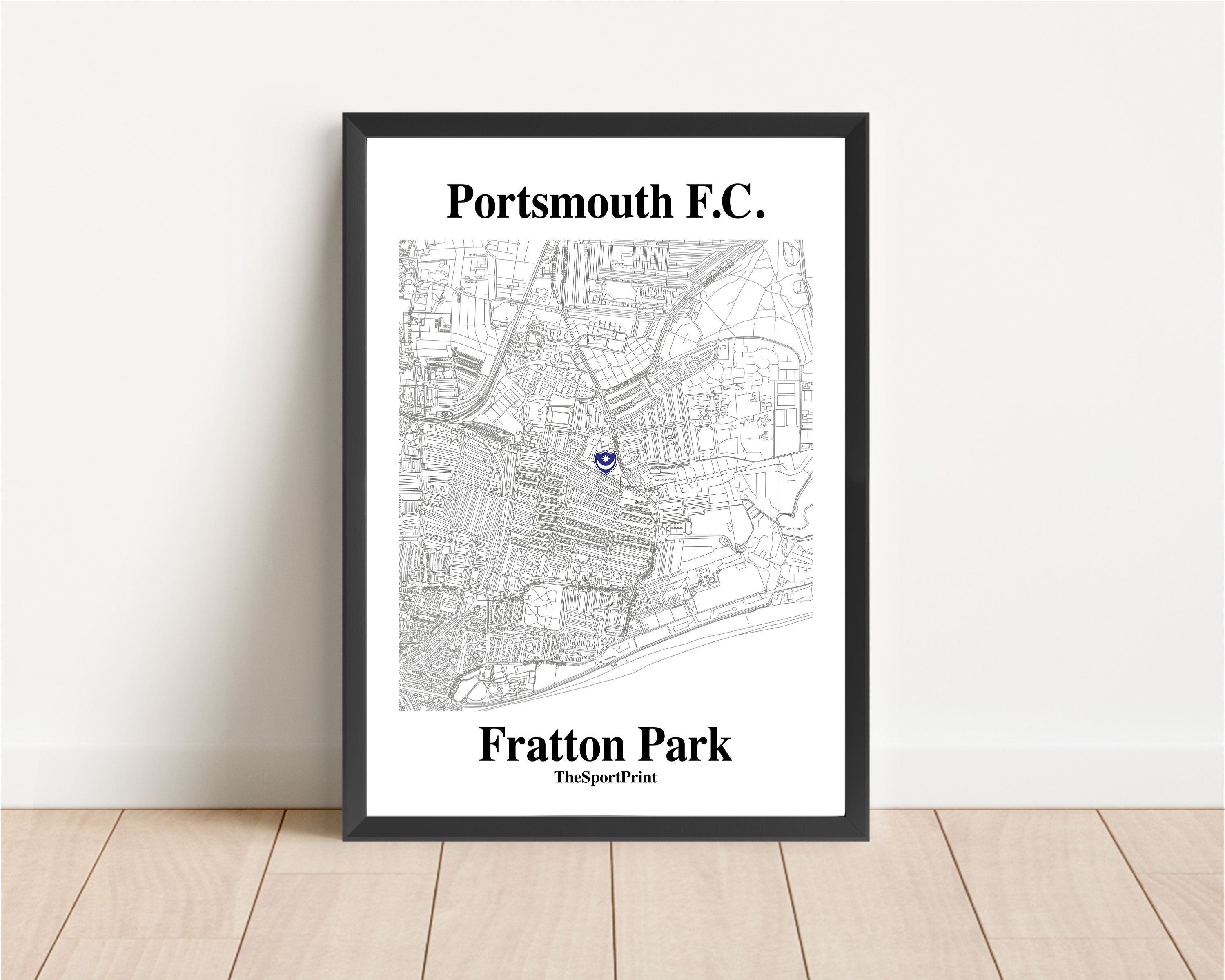 Portsmouth Fratton Park Stadium Map Location | Pompey Football Soccer ...