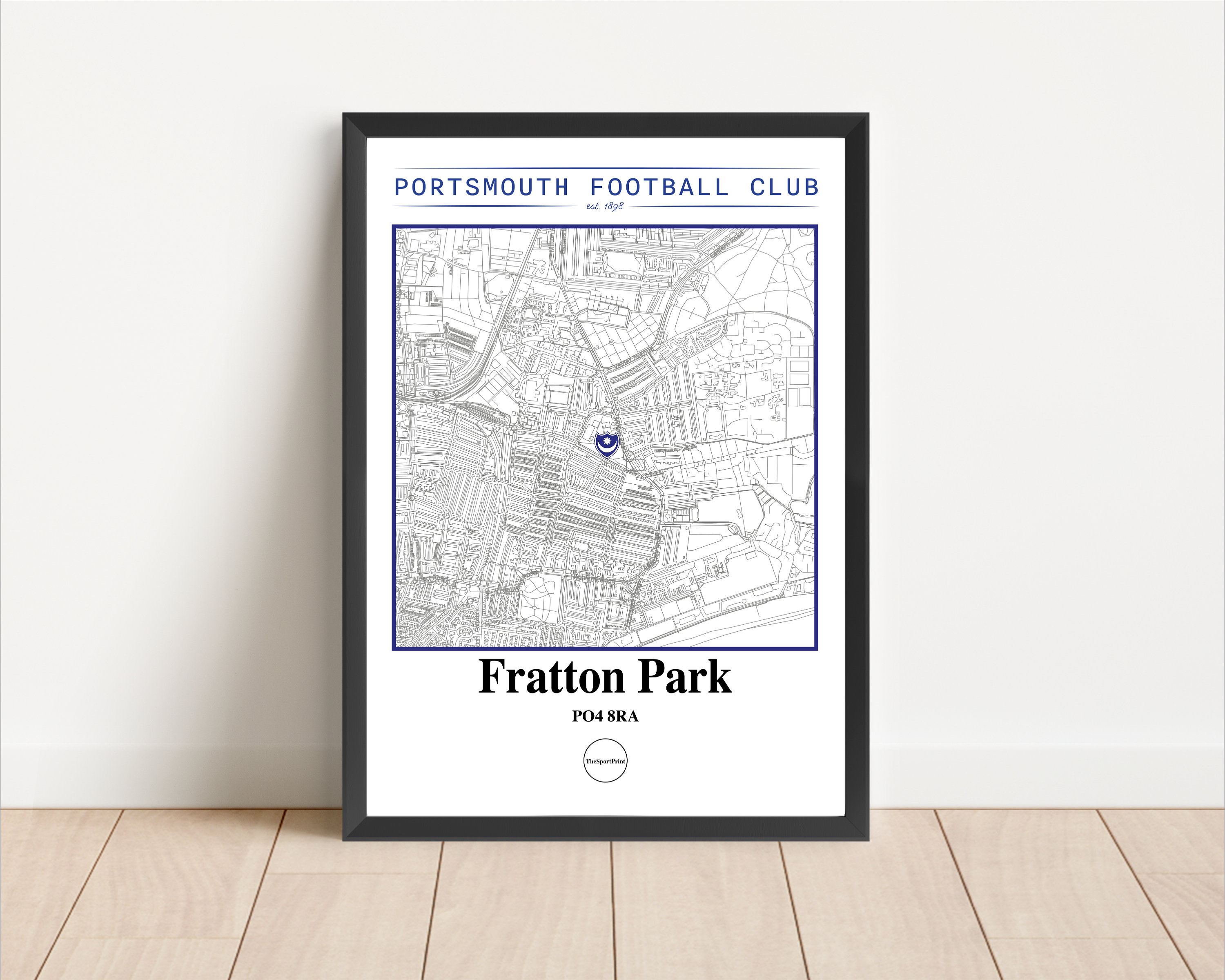 Portsmouth Fratton Park Stadium Map Location | Pompey Football Soccer ...