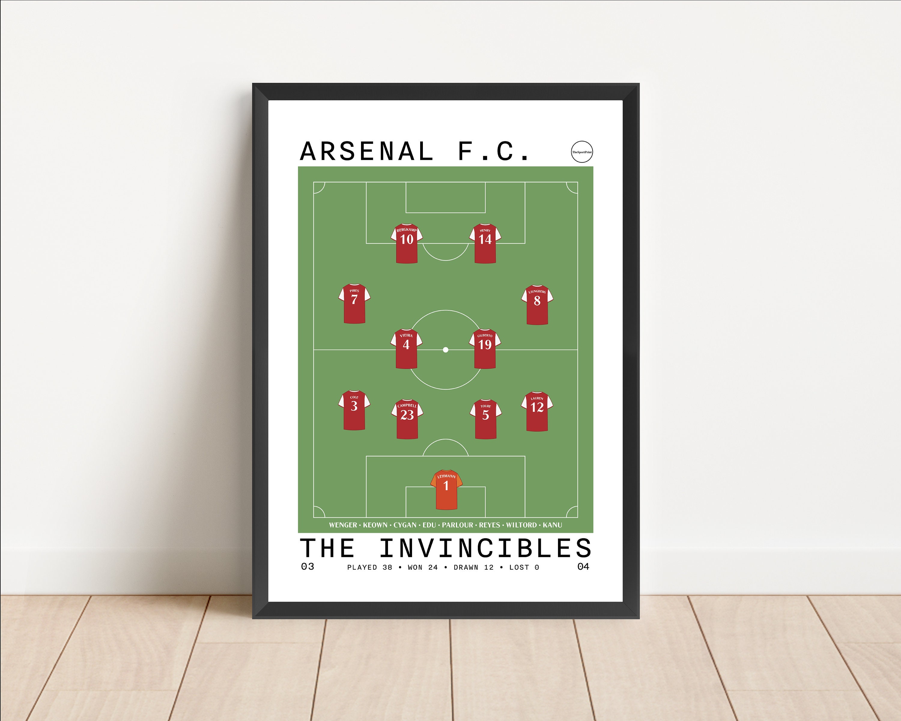 Arsenal Invincible's Poster | Arsenal Football Poster | Sport Art - Etsy