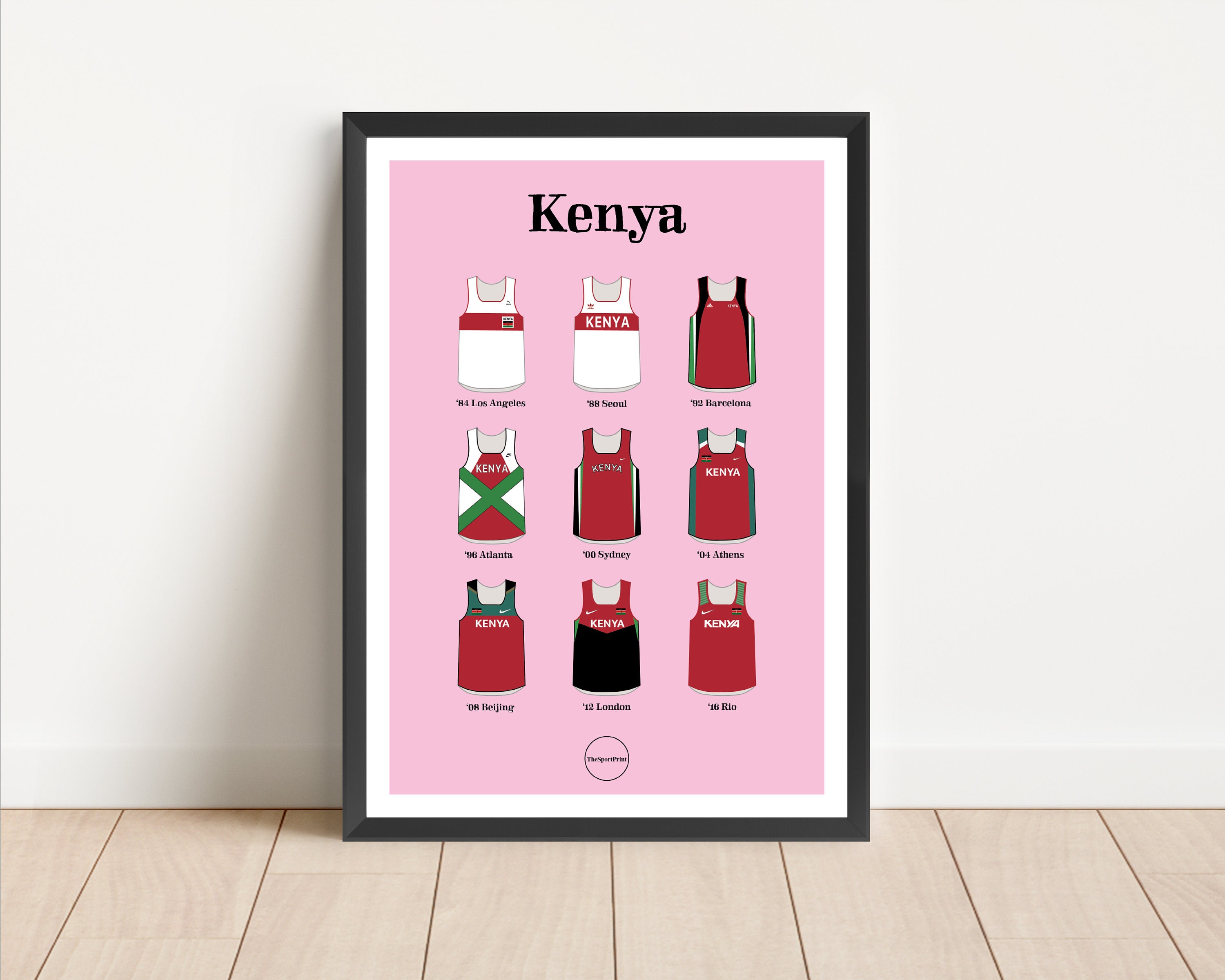 Kenya Olympic Kit History Poster Running Athletics Sport Art - Etsy