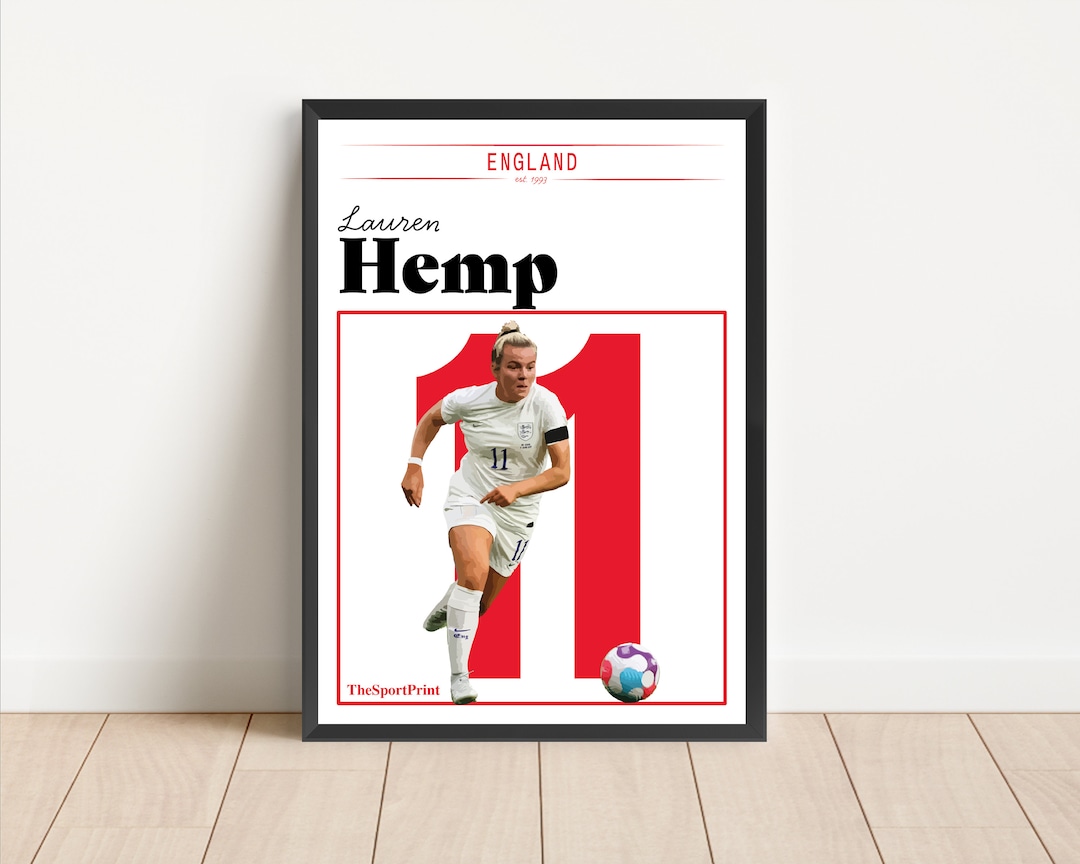 Lauren Hemp | England Women's Lionesses Legend Football Soccer Poster ...