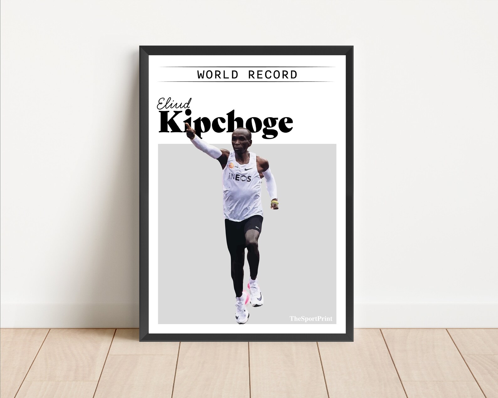 Eliud Kipchoge | World Record Poster Print | Running Athletics Sport ...