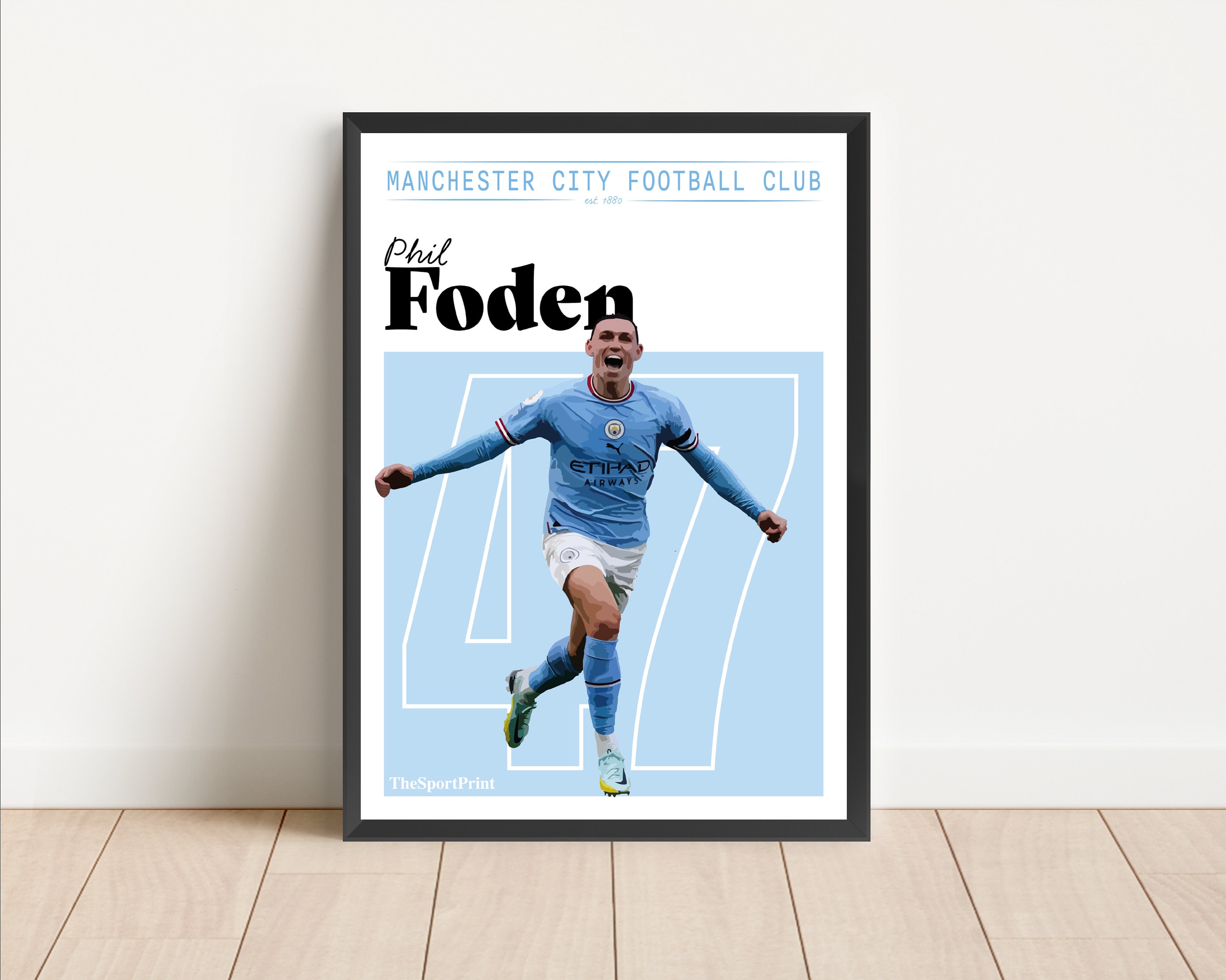 Phil Foden | Man City Legend Football Soccer Poster | Sport Art - Etsy