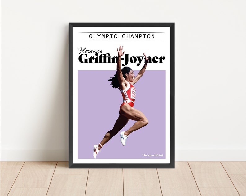 Florence Delorez Griffith | World Record Poster Print | Running ...