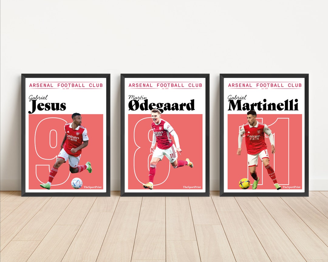 Football Arsenal Legends Players Poster Print Sport Art Fathers Day ...