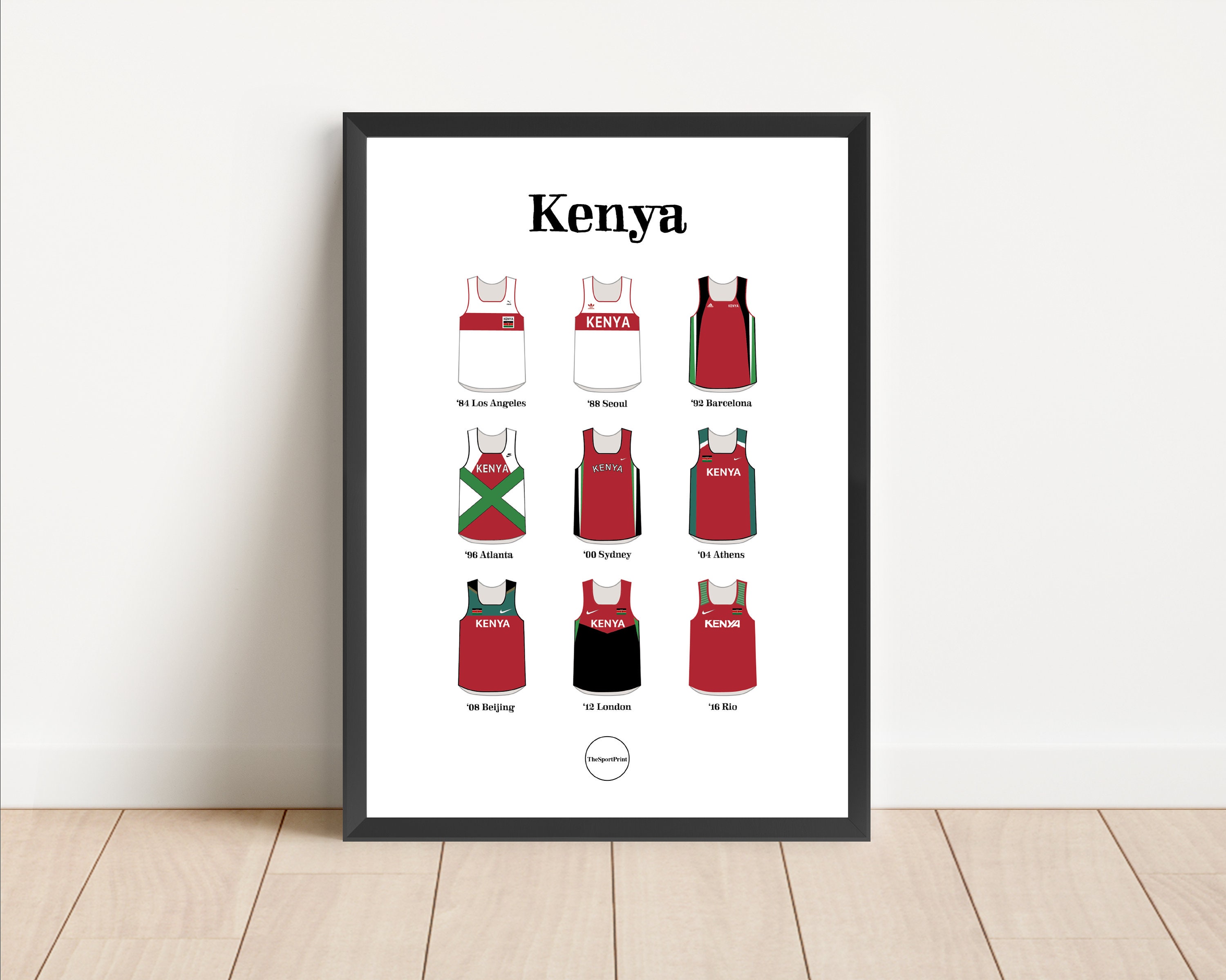 Kenya Olympic Kit History Poster Running Athletics Sport Art - Etsy