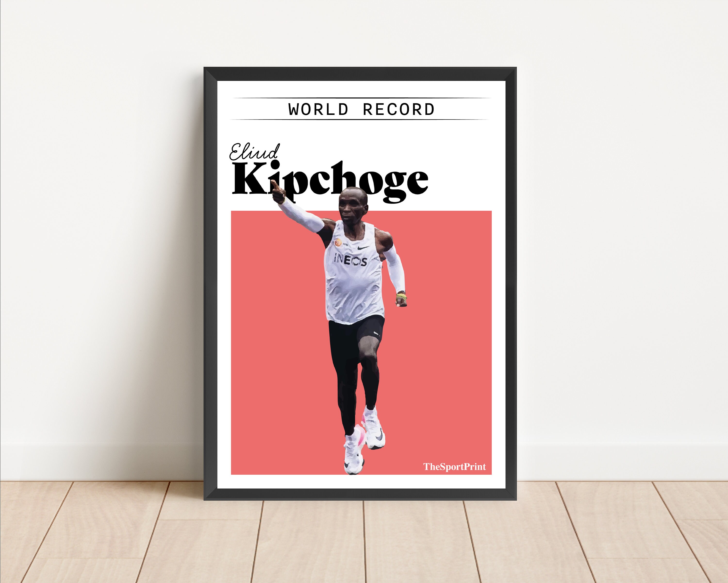 Eliud Kipchoge World Record Poster Print Running Athletics Sport Art - Etsy