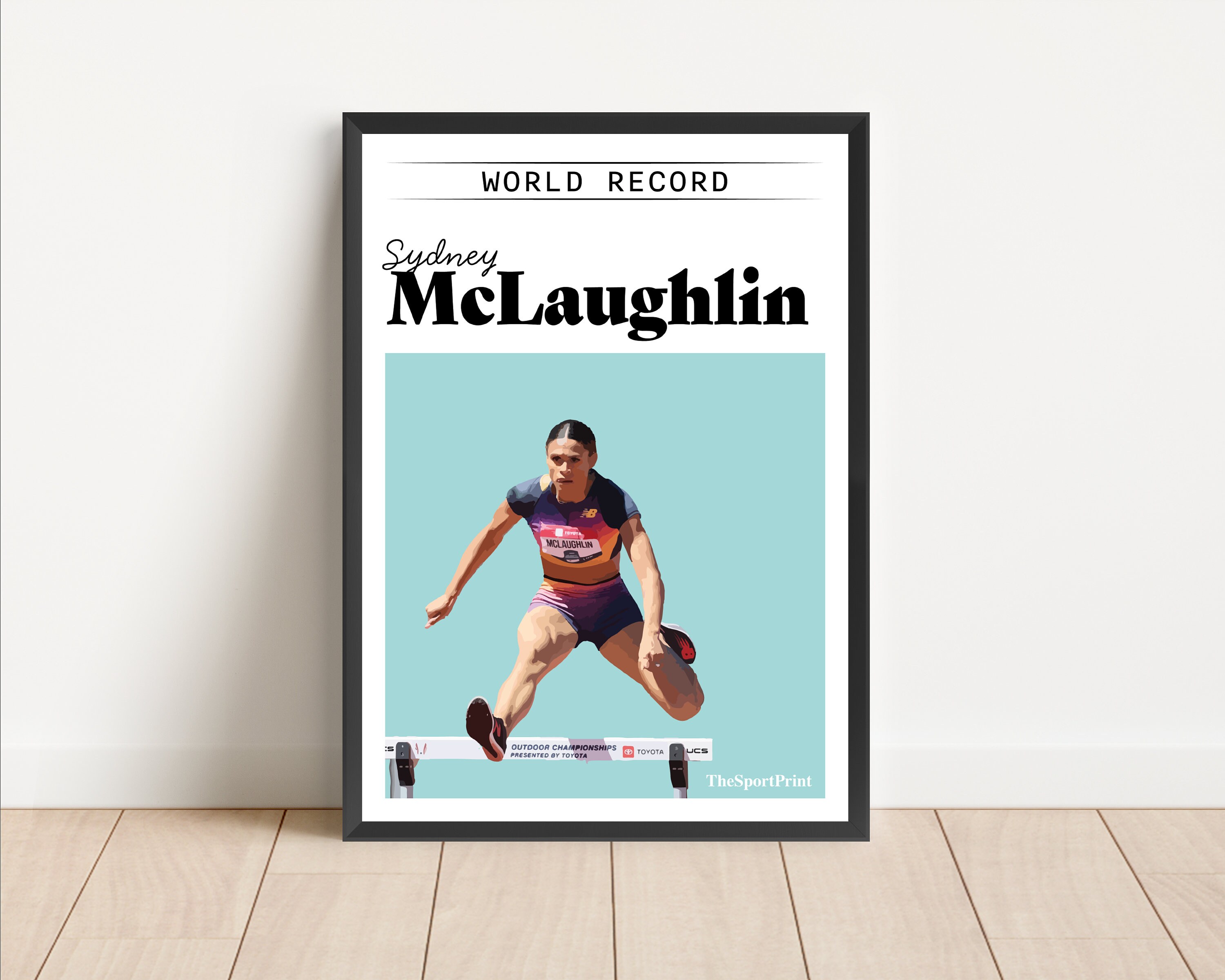 Sydney Mclaughlin World Record Poster Print Running - Etsy