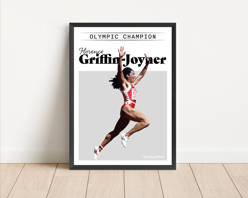 Florence Delorez Griffith | World Record Poster Print | Running ...