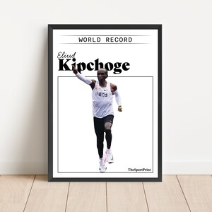 Eliud Kipchoge | World Record Poster Print | Running Athletics Sport ...