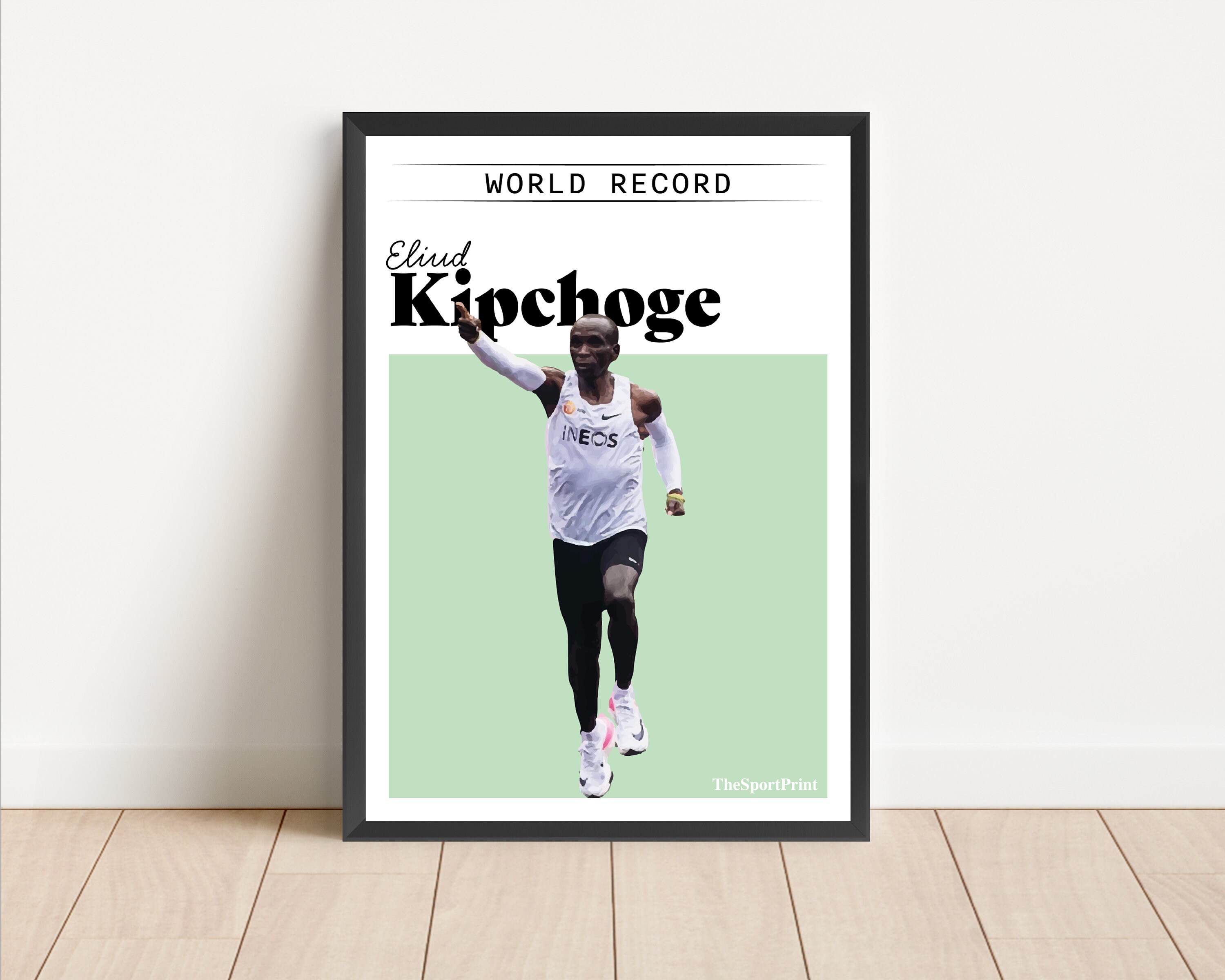 Eliud Kipchoge | World Record Poster Print | Running Athletics Sport ...