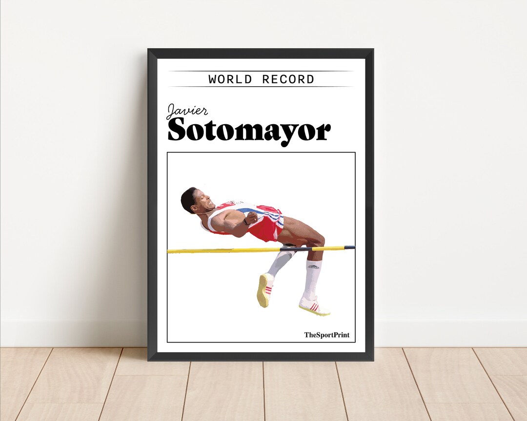 Javier Sotomayor | World Record Poster Print | Running High Jump ...