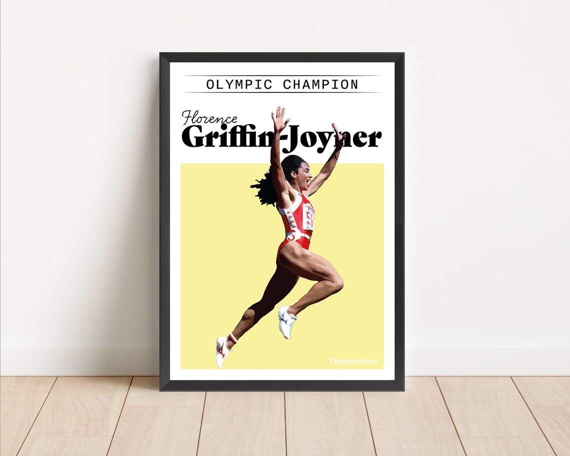 Florence Delorez Griffith | World Record Poster Print | Running ...