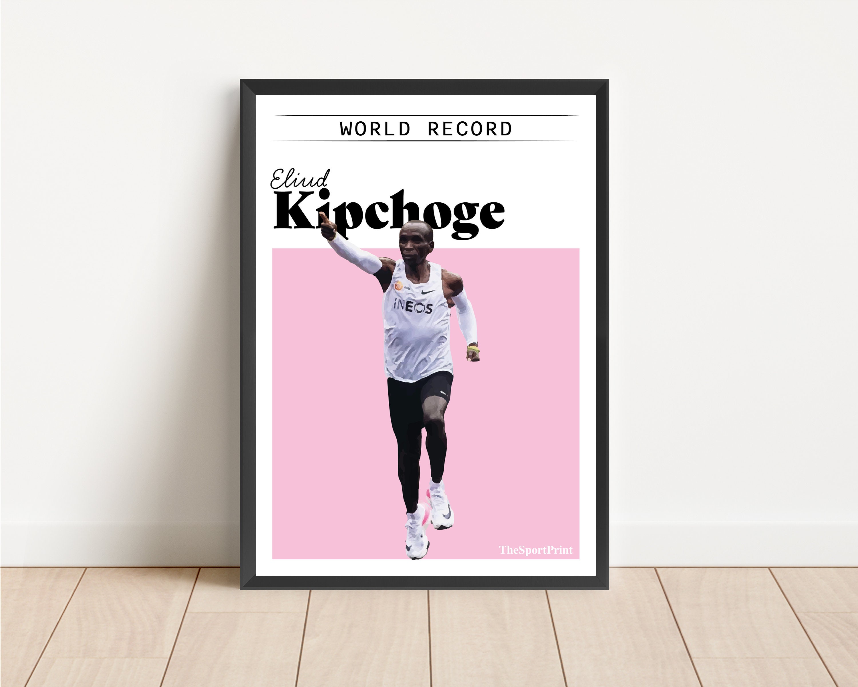 Eliud Kipchoge World Record Poster Print Running Athletics Sport Art - Etsy