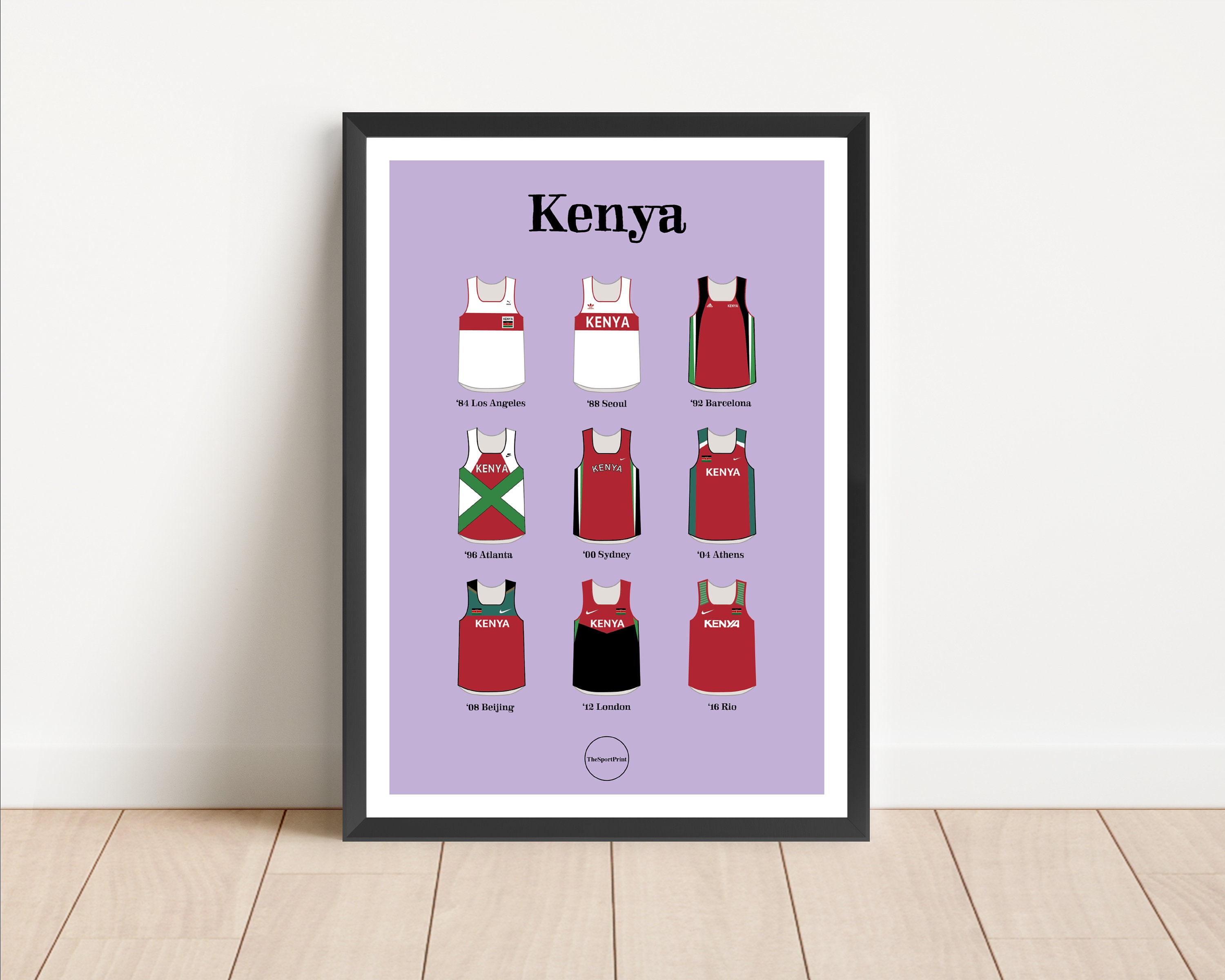 Kenya Olympic Kit History Poster Running Athletics Sport Art - Etsy
