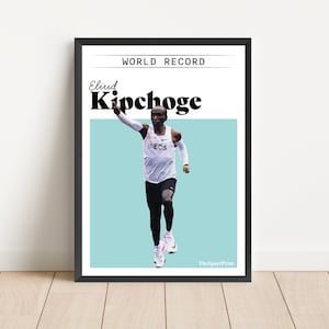 Eliud Kipchoge | World Record Poster Print | Running Athletics Sport ...