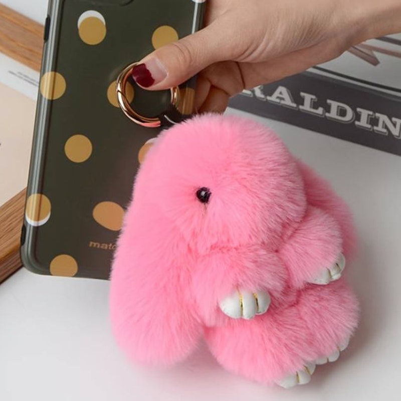 Bunny Lulu in a Tin Keychain - Etsy