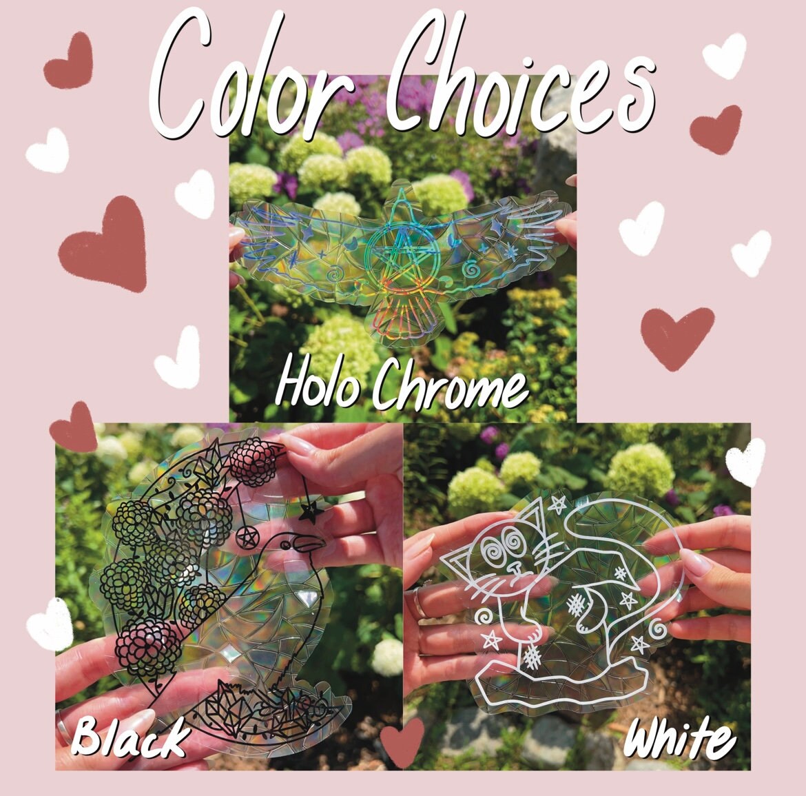 Crow Moon Suncatcher Bird Window Clings Bird Window - Etsy