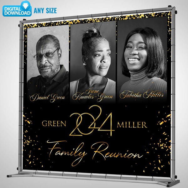 Reunion Banner - Etsy