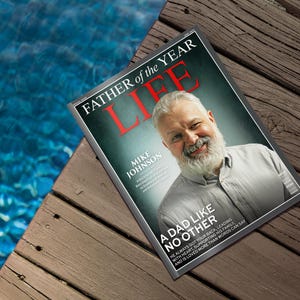 Father of the Year Custom Life Magazine Cover, Personalized Father's ...