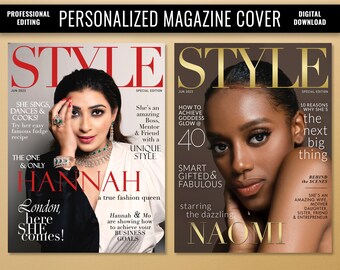 21st Birthday Magazine Cover - Etsy