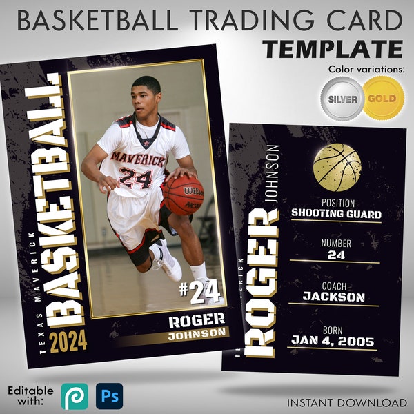 Basketball Card - Etsy
