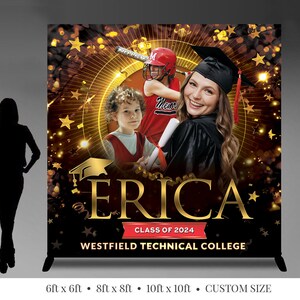Personalized Graduation Backdrop With Custom Photos for a Memorable ...