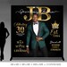 Black King Custom Backdrop With Photo, Birthday Party Backdrop for Men ...