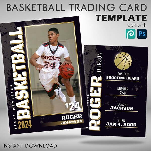 Basketball Card - Etsy