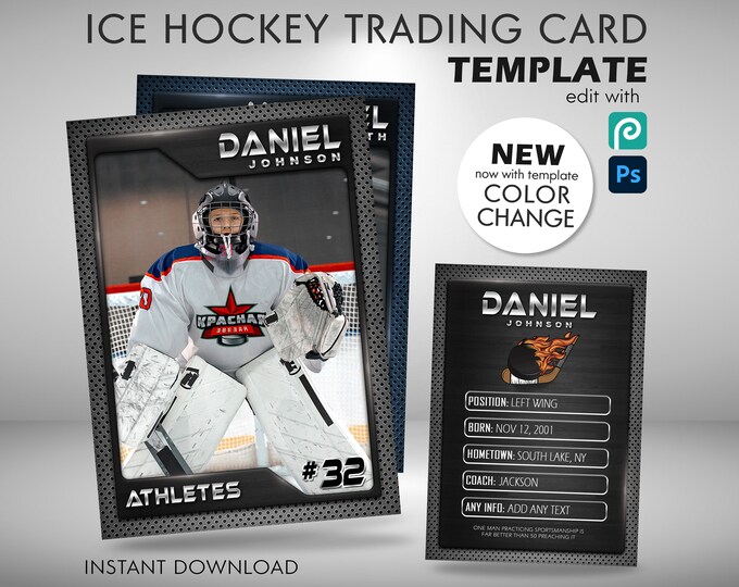 INSTANT DOWNLOAD Trading Card Sports Composite Classic Custom Hockey ...