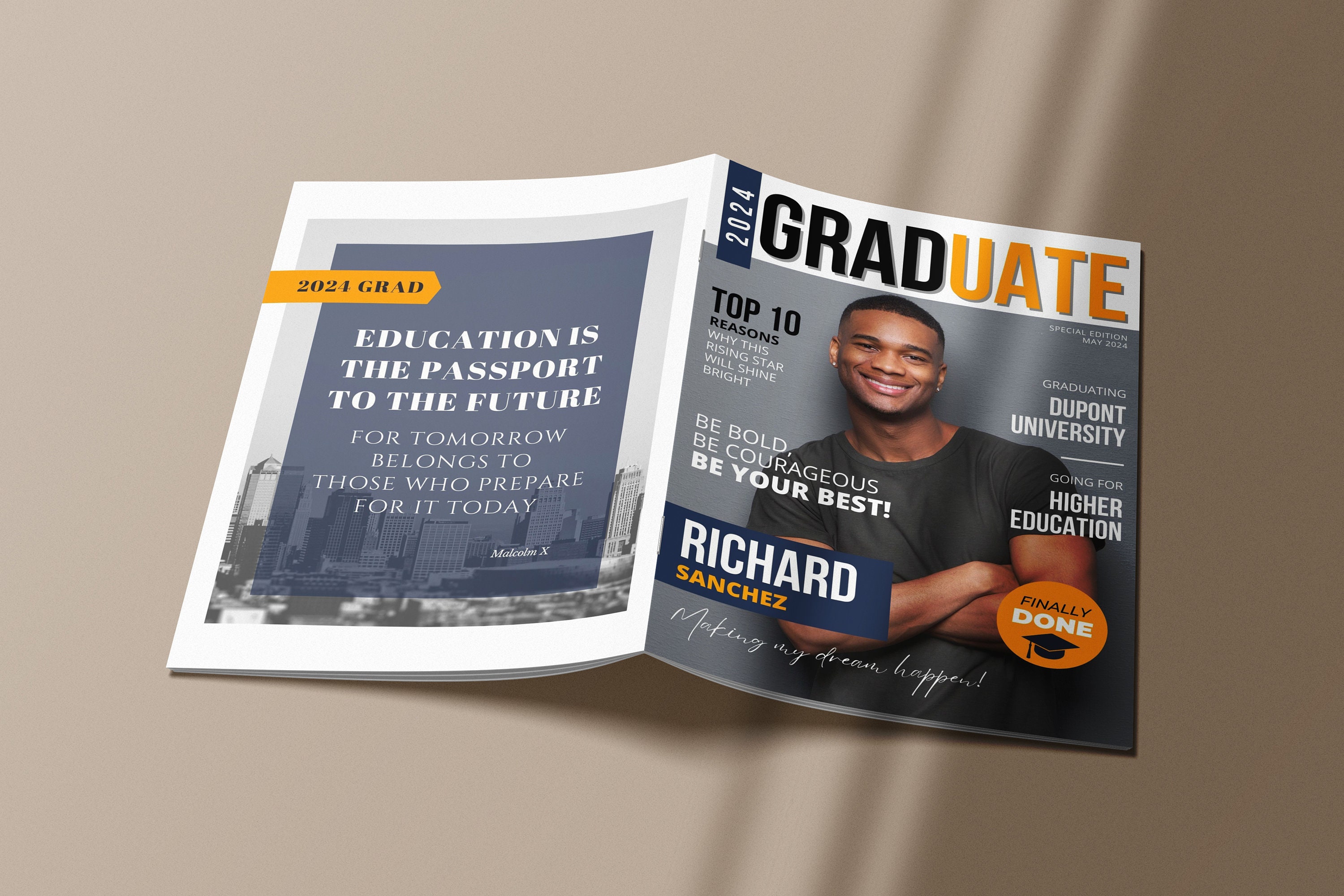 Education Magazine Cover Design