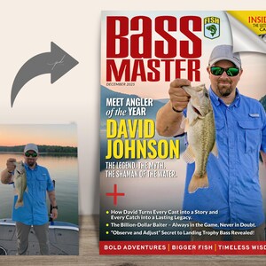 Custom Fishing Magazine Cover Personalized Fishing Gifts for Men, Fly ...