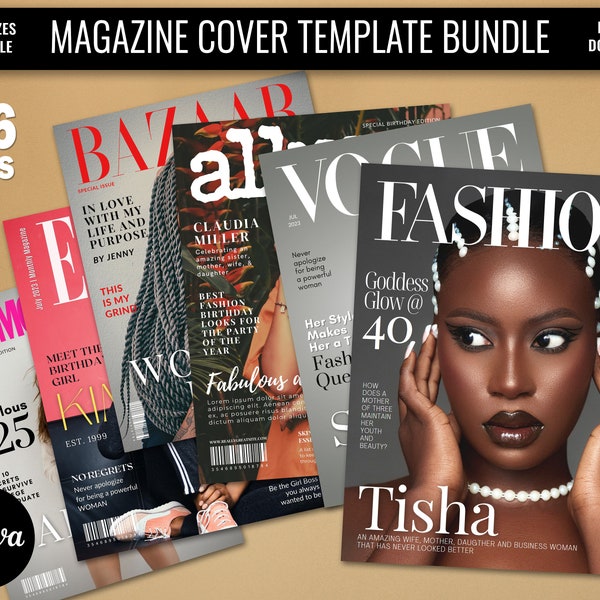 Magazine Cover Art - Etsy