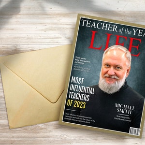 Personalized Teacher Gifts Custom Magazine Cover, Math Music Art ...