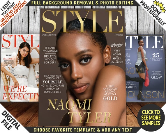 Custom Magazine Cover, Mothers Day Gift Vogue Cover, Birthday Gifts for ...