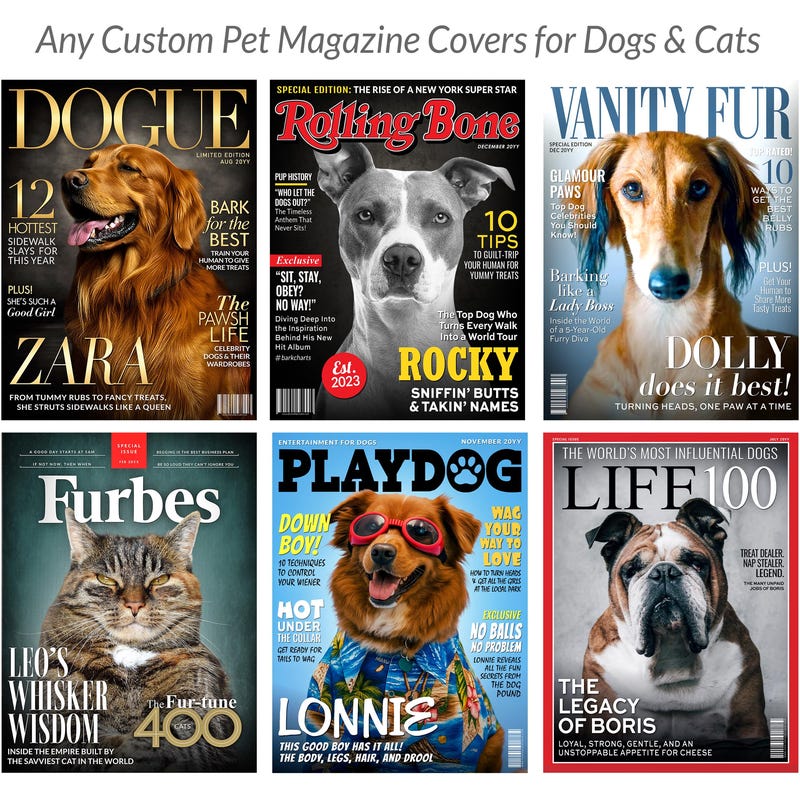 Cat Magazine Posters - Etsy