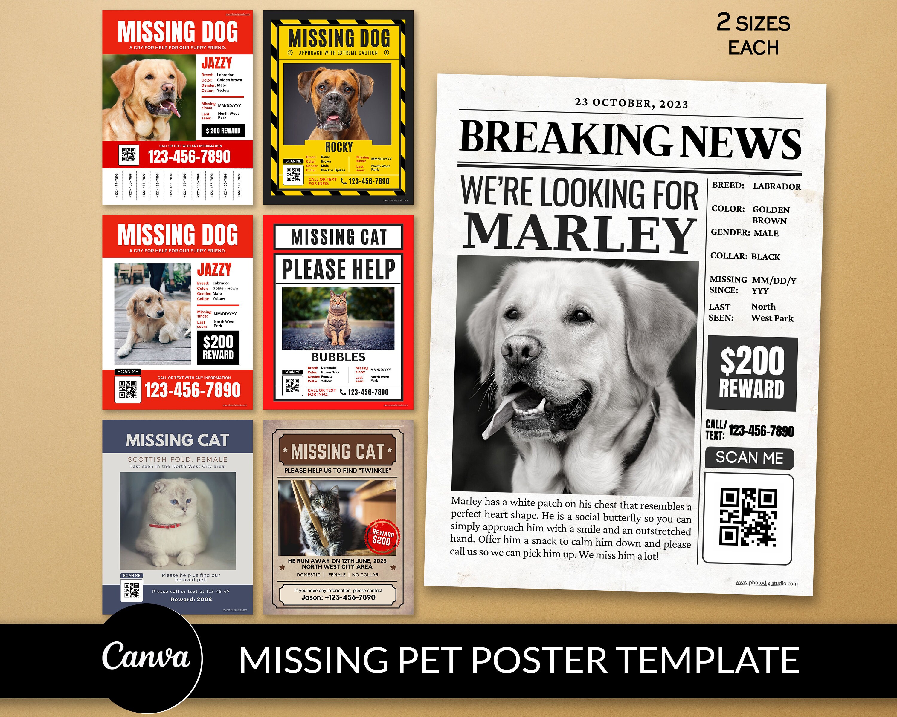 Found Dog Poster Template