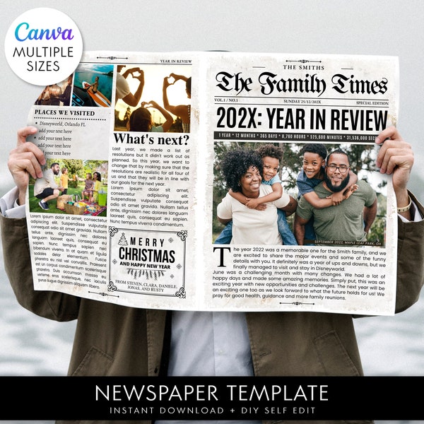 Year in Review Card - Etsy