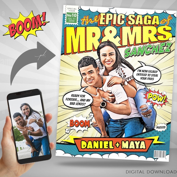Comic Wedding - Etsy