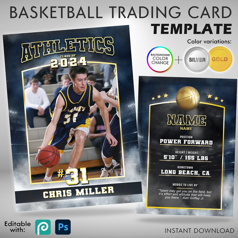 Basketball Cards - Etsy