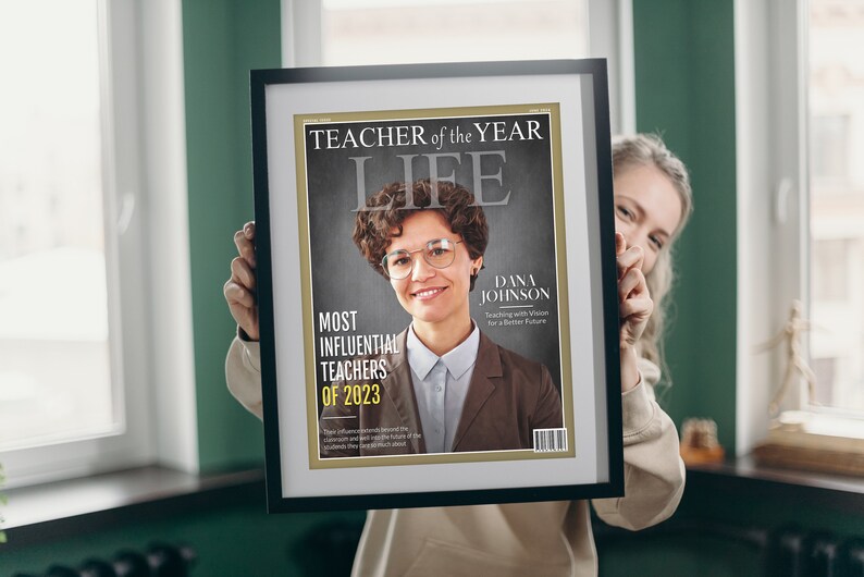 Personalized Teacher Gifts Custom Magazine Cover, Math Music Art ...
